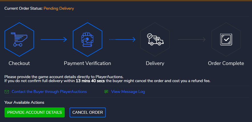 Playerauctions Support